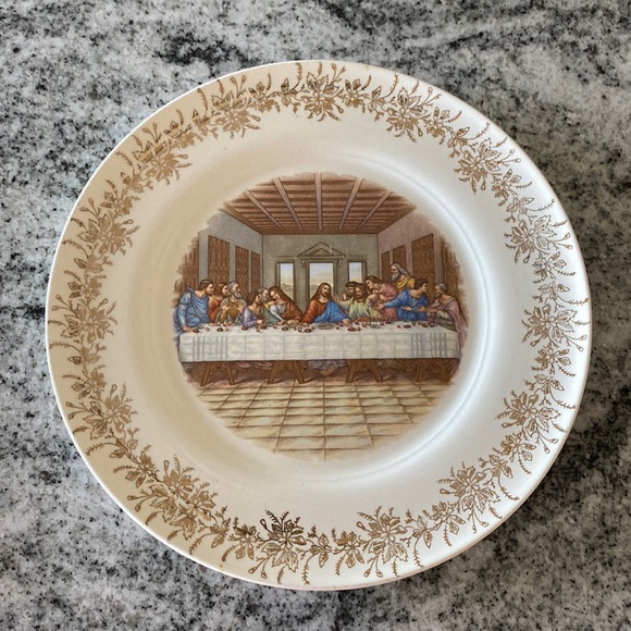Sanders Mfg. Co. | Dining | Vintage Sanders Lords Supper Luncheon Plate ...